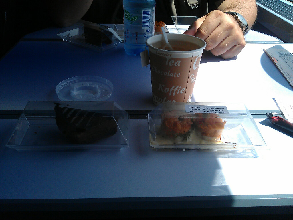 1.Klasse-Snack im internationalen TGV